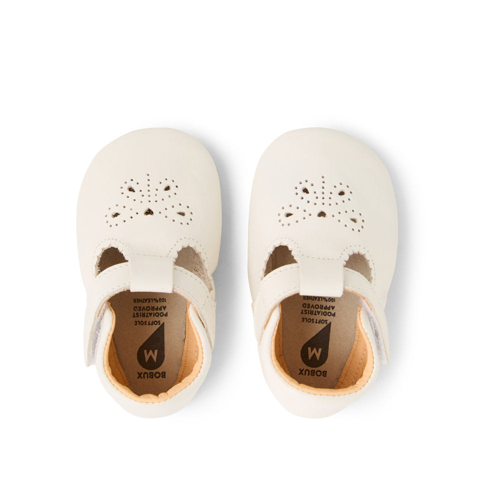 Flutterheart - Soft Sole - Brilliant White – Bobux UK